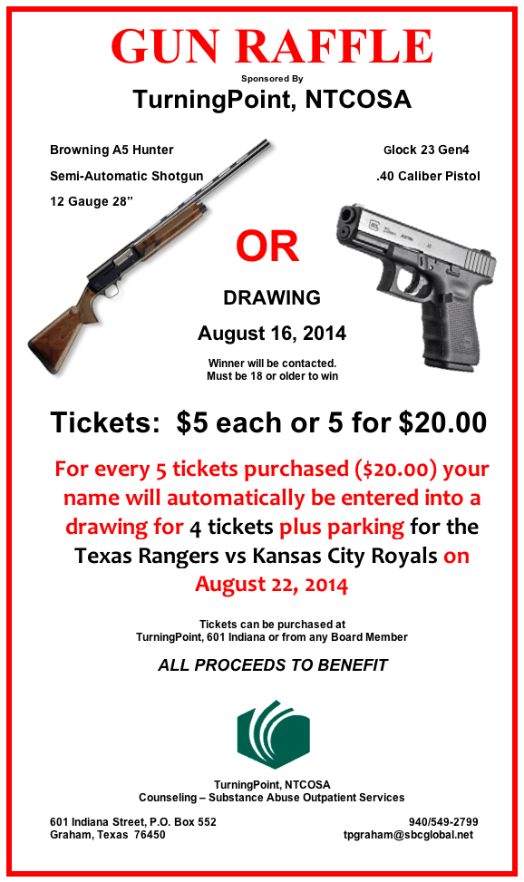 Turning Point 2014 Gun Raffle